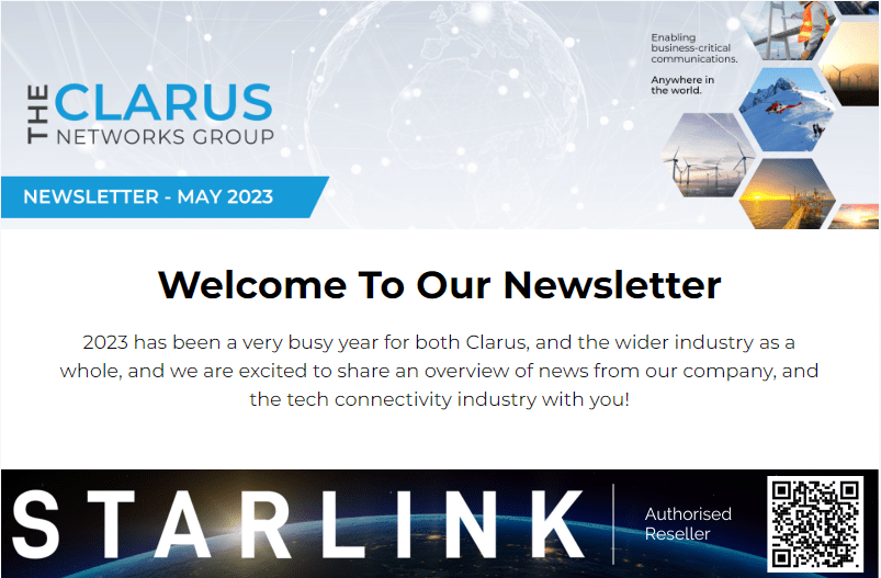 Clarus Newsletter - May 2023 - Clarus Networks