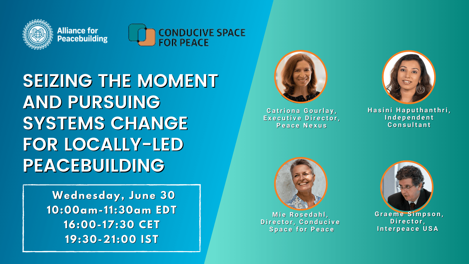 Interactive Roundtable: Systems Change for Local Peacebuilding ...