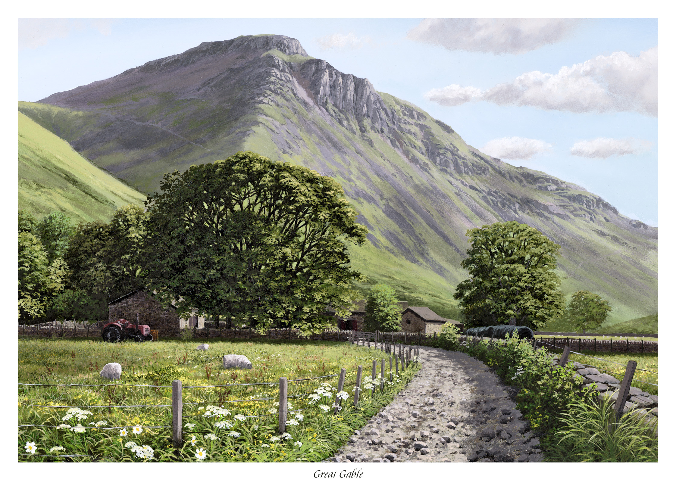 Great Gable, the Lake District by Landscape Artist Craig Long