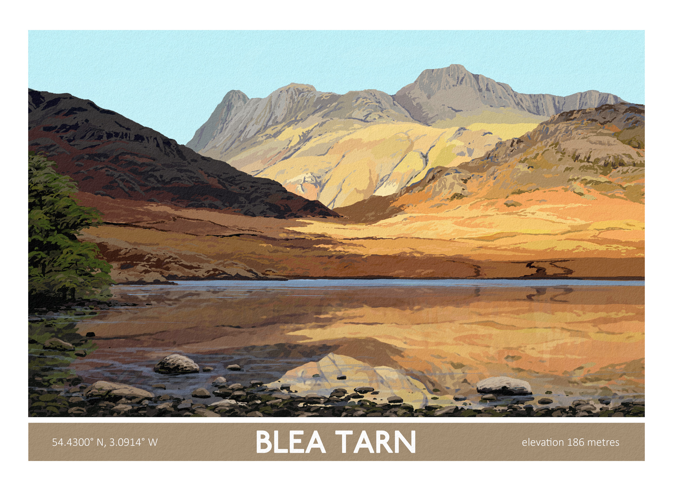 Blea Tarn Lake District Fine Art Print by Craig Long