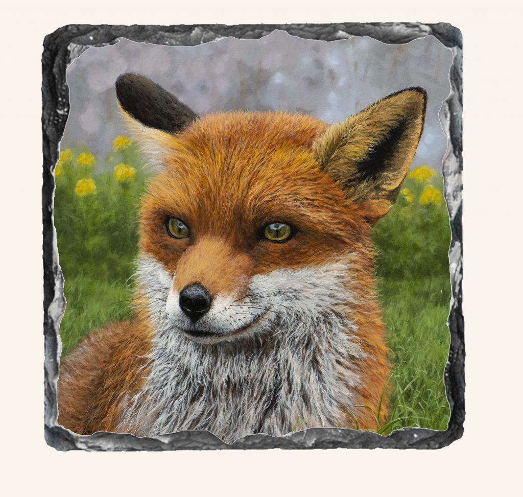 Fox Slate Coaster - Craig Long Gallery