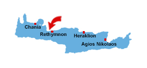 Episkopi beach - mountains in the background | Crete Beaches