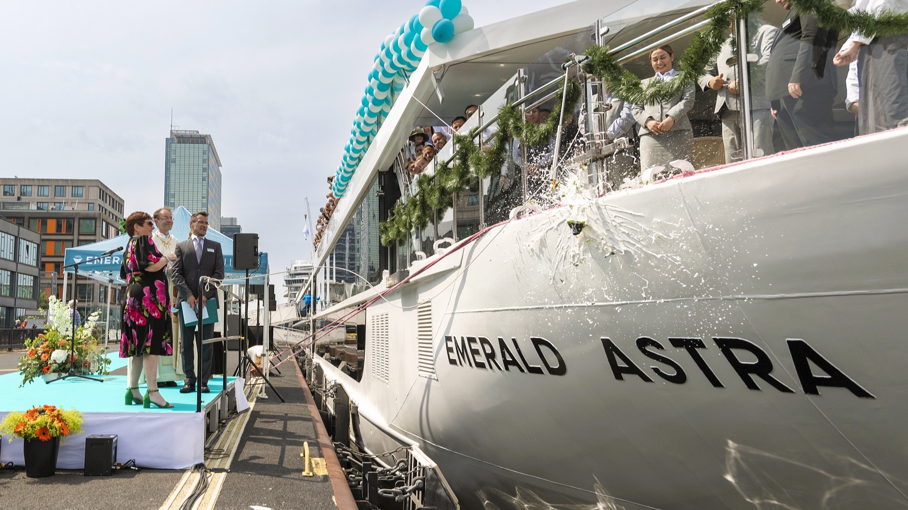 Emerald Astra Officially Christened in Amsterdam – CruiseToTravel