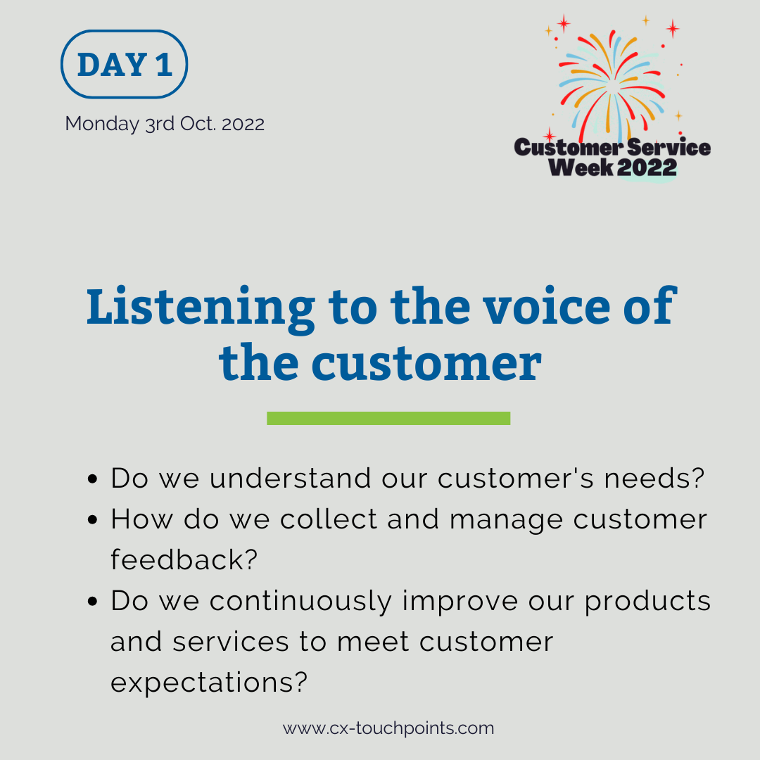 Customer Service Week | 2022| CX TOUCHPOINTS GROUP