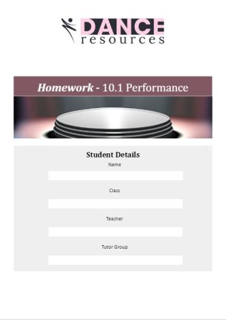 GCSE Dance - Introduction to Performance Skills and Technique - Dance ...