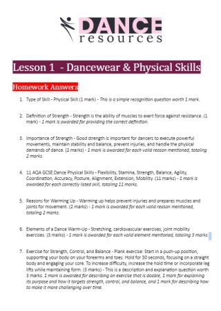 GCSE Dance - Introduction to Performance Skills and Technique - Dance ...