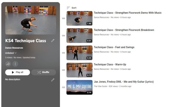 GCSE Dance - Introduction to Performance Skills and Technique - Dance ...