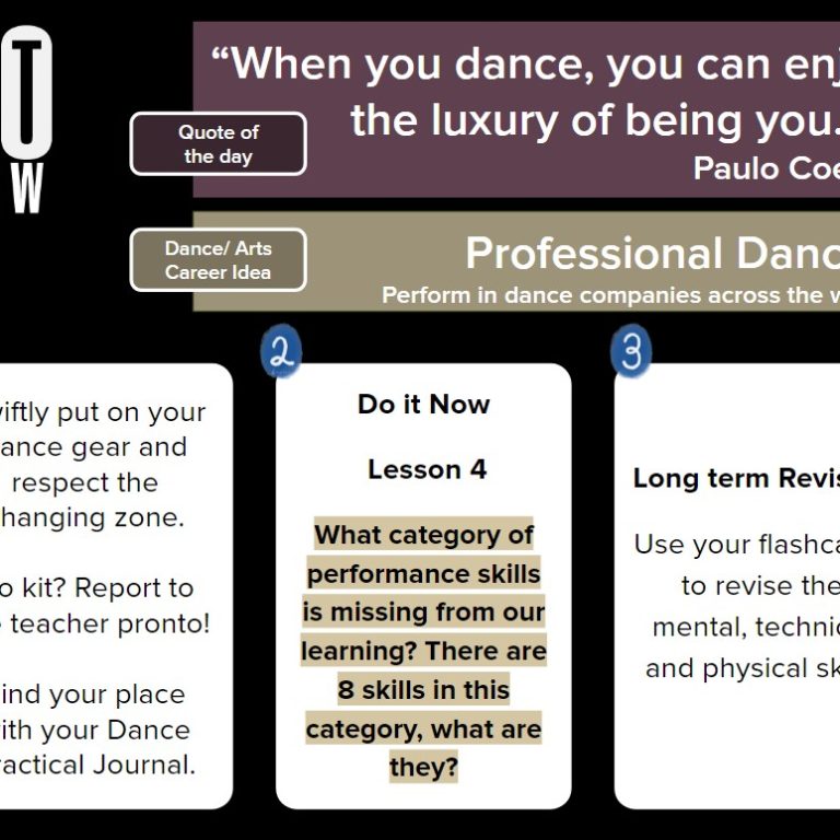 GCSE Dance - Introduction to Performance Skills and Technique - Dance ...