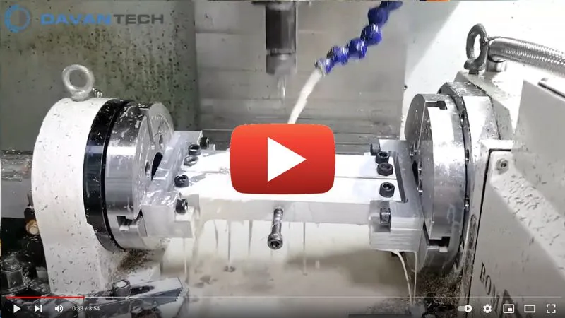 Milling on a 4-axis CNC machine - Davantech