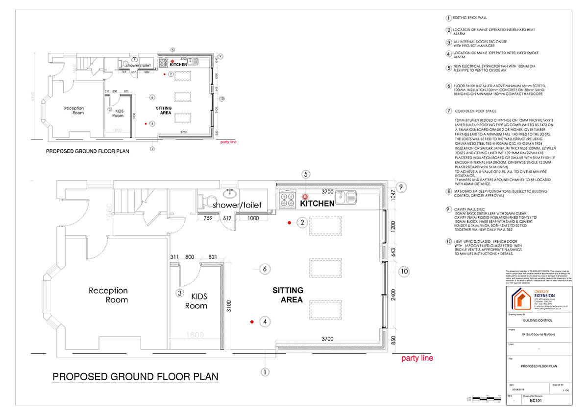 Building Regulation & Control Drawings for Extension London - Design ...