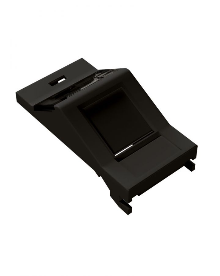 DTECH Angled Shutter Module For Keystone Jacks Black