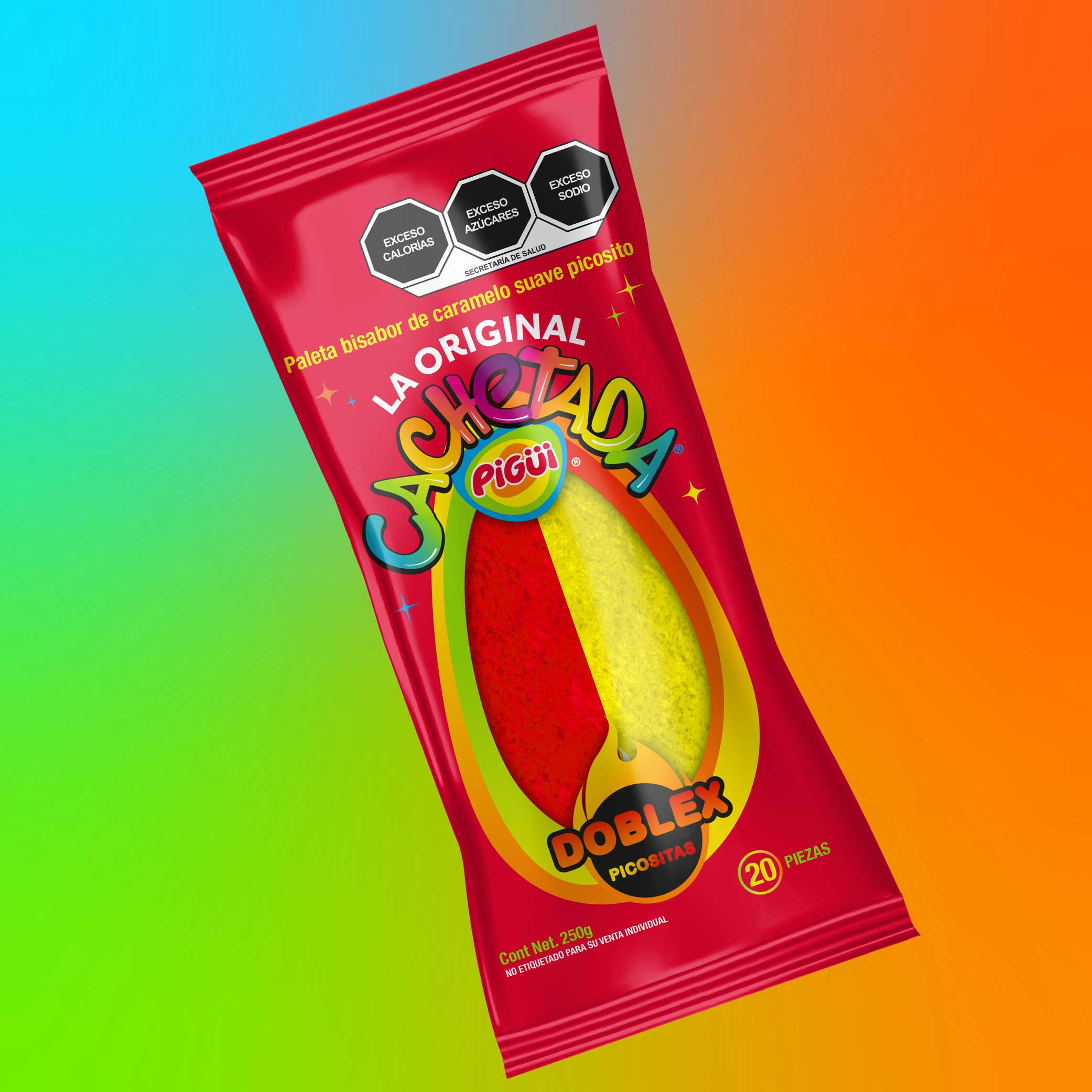 Cachetada Doblex® Empaque con 20 pzas. – Dulces Pigui®