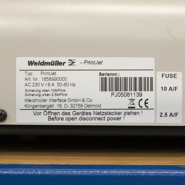 WEIDMÜLLER PRINTJET | Erlandsson & Hjorth
