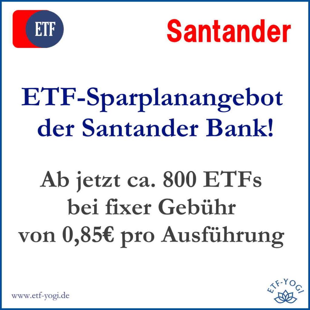 Santander und ETF-Sparpläne: Filialbank mit Gratisdepot