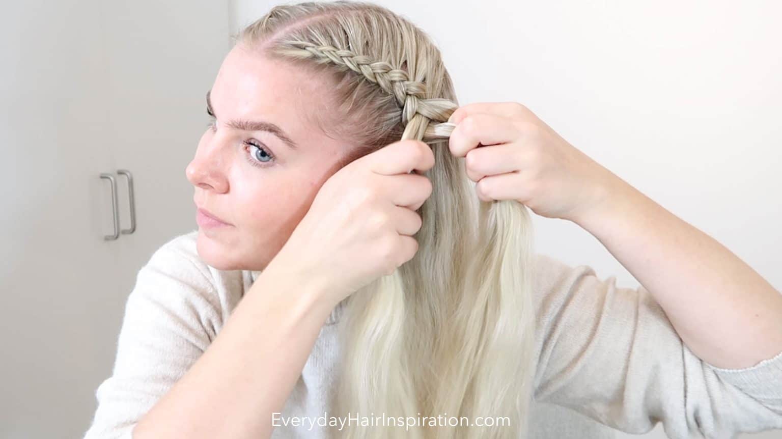 How to dutch braid for beginners! - Complete step by step follow along ...