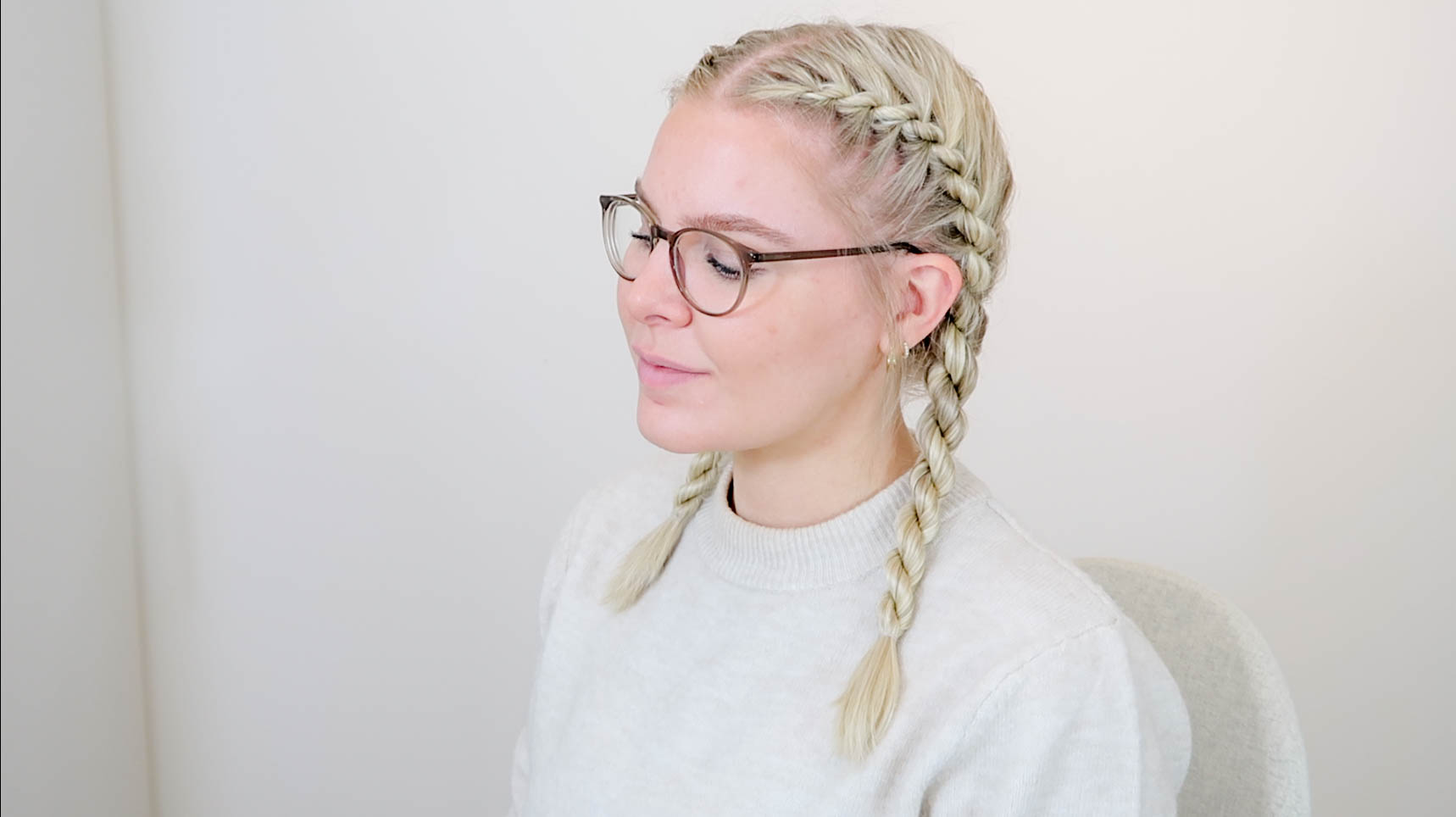Double French Rope Braid Your Own Hair - Everyday Hair inspiration