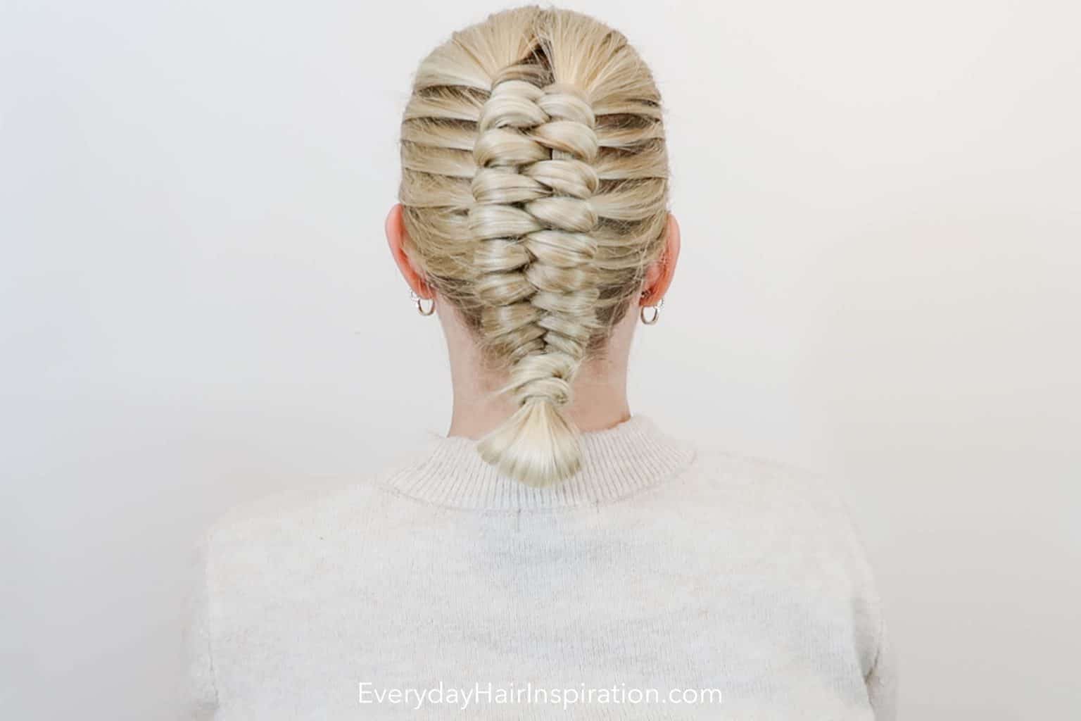 How To Dutch Infinity Braid - Easy Braided Updo - Everyday Hair inspiration