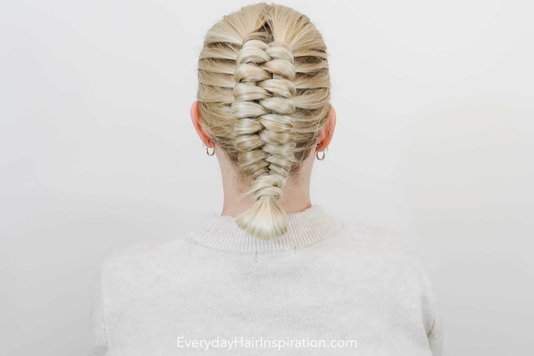 How To Dutch Infinity Braid - Easy Braided Updo - Everyday Hair inspiration