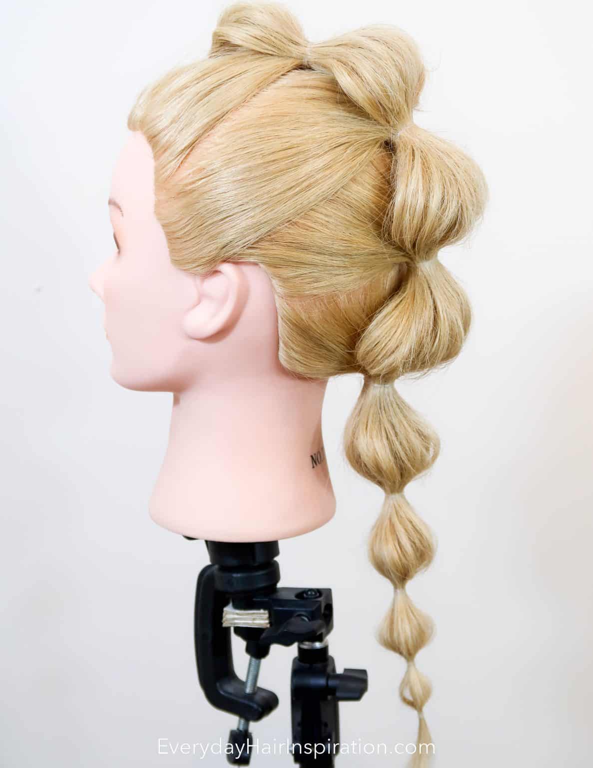 How To Bubble Braid For Complete Beginners - Easy & Simple Hairstyle - Everyday Hair inspiration