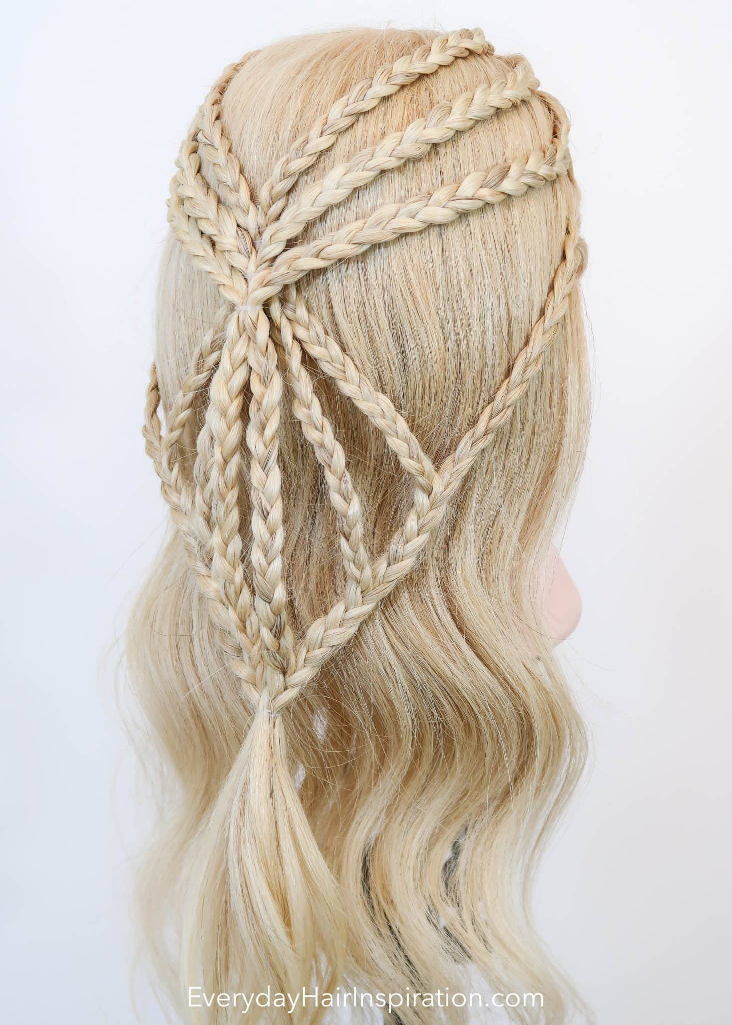 Viking Braid For Beginners - Basic Braided Half Up Half Down - Braided ...