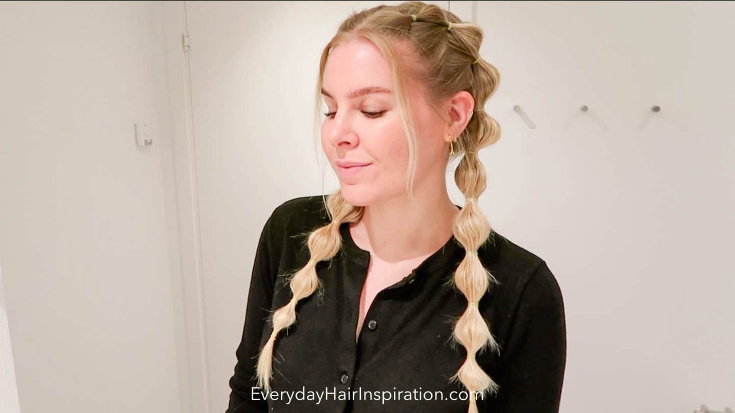 3 Easy Bubble Braids For Beginners! *REQUIRES NO BRAIDING* - Everyday Hair inspiration