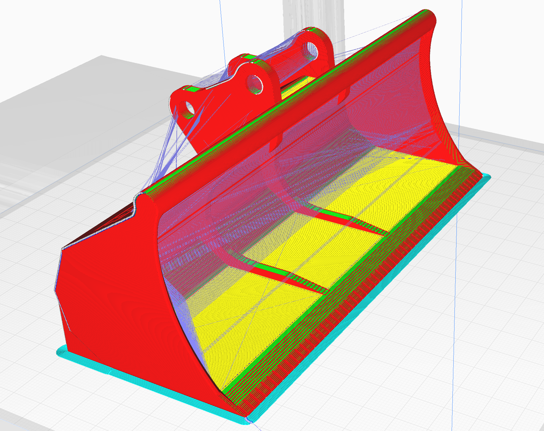 Slope bucket for the Volvo EC160E (scale 1:14) (Download) - 3D printing ...