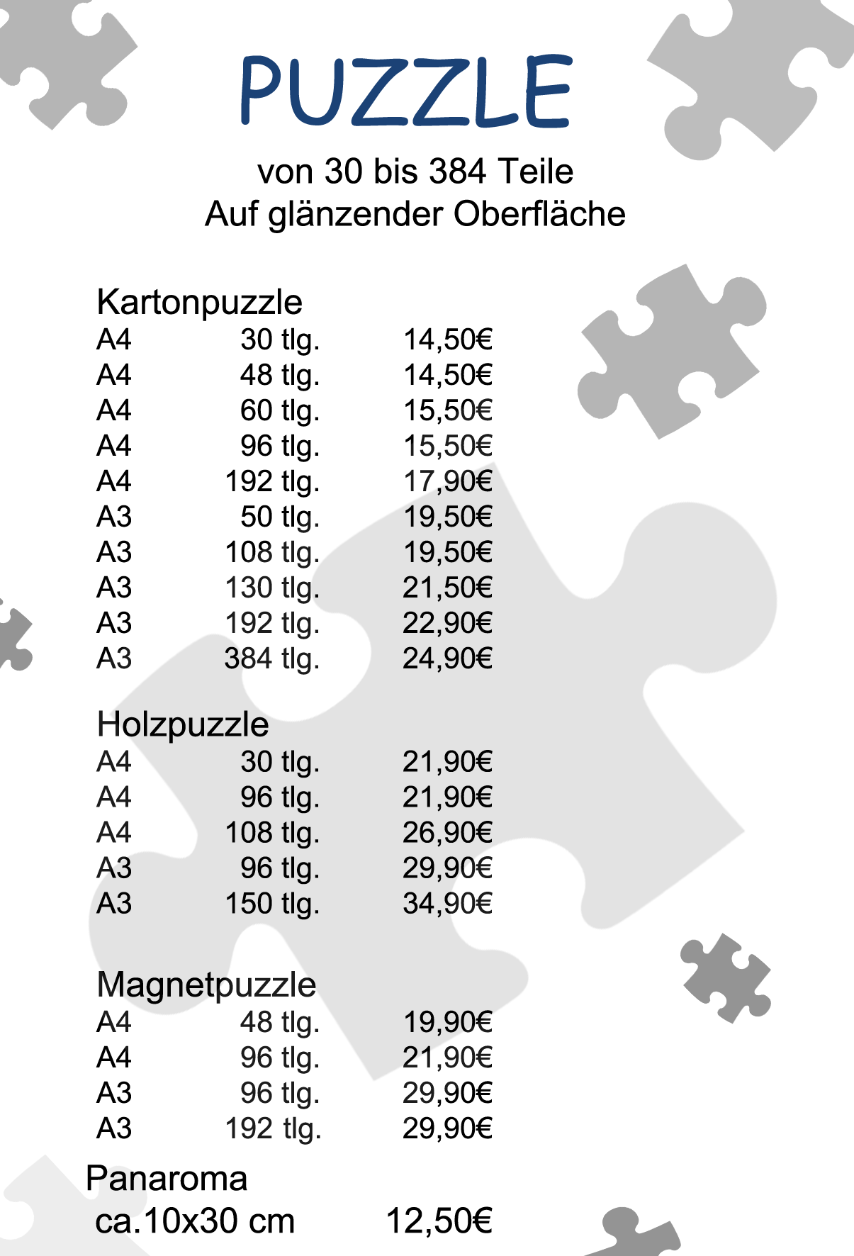Puzzle – Express Fotolabor Kaiserslautern