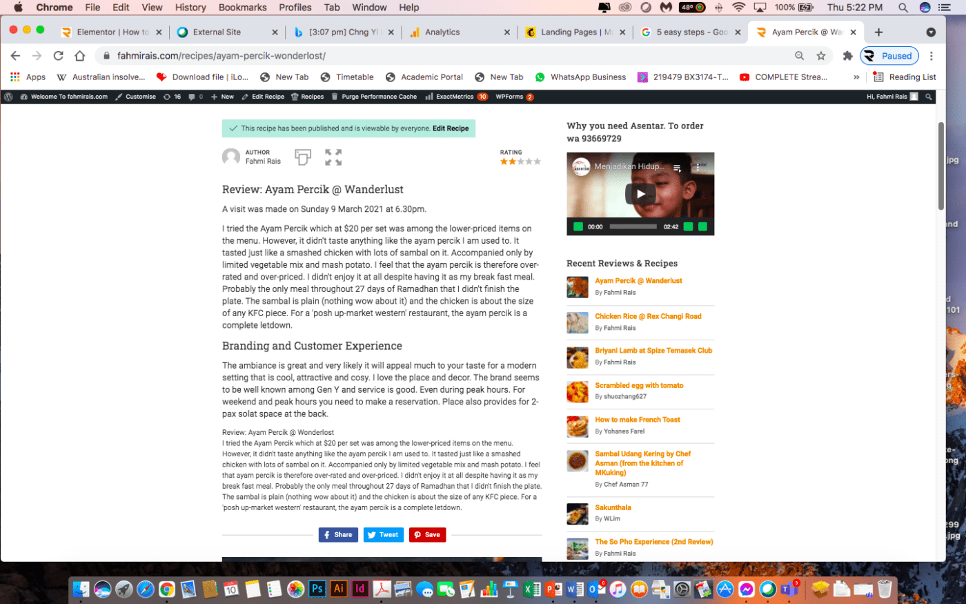 How to do a food review in 5 easy steps - Welcome To fahmirais.com