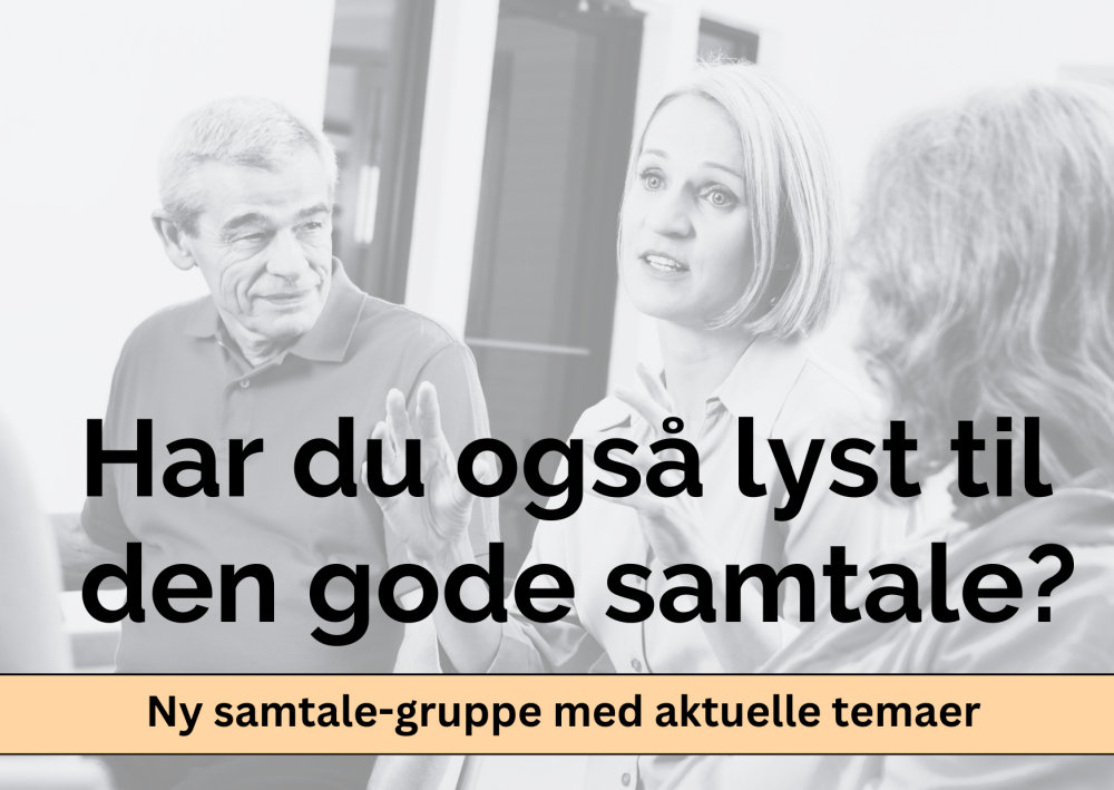 Har du også lyst til den gode samtale? - Frivilligcenter og Selvhjælp Svendborg