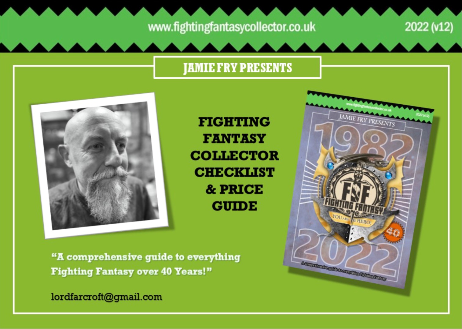 Jamie FFF4 Ad – Fighting Fantasy Collector