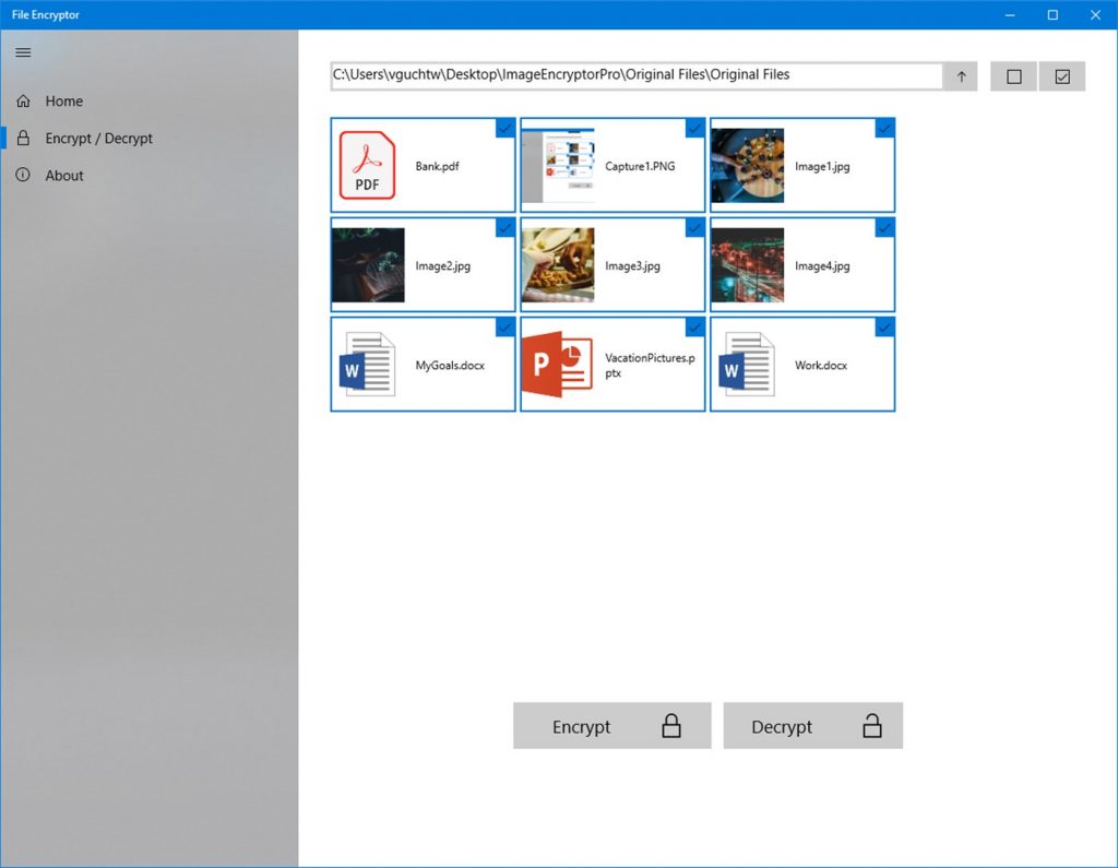 File Encryptor Store Or Send Your Files With Sensitive Content