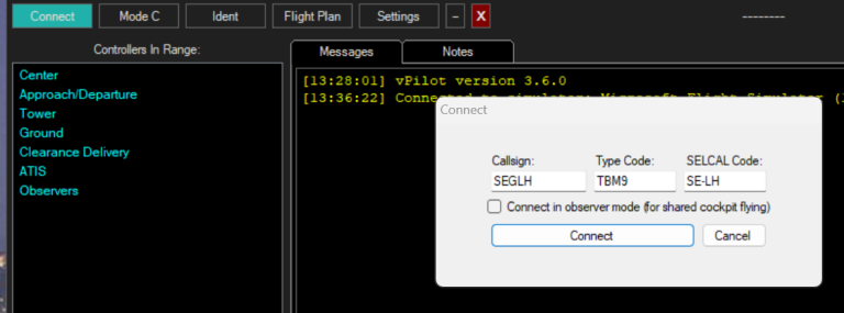 Guide för att flyga IFR på VATSIM – Flightsim Sweden