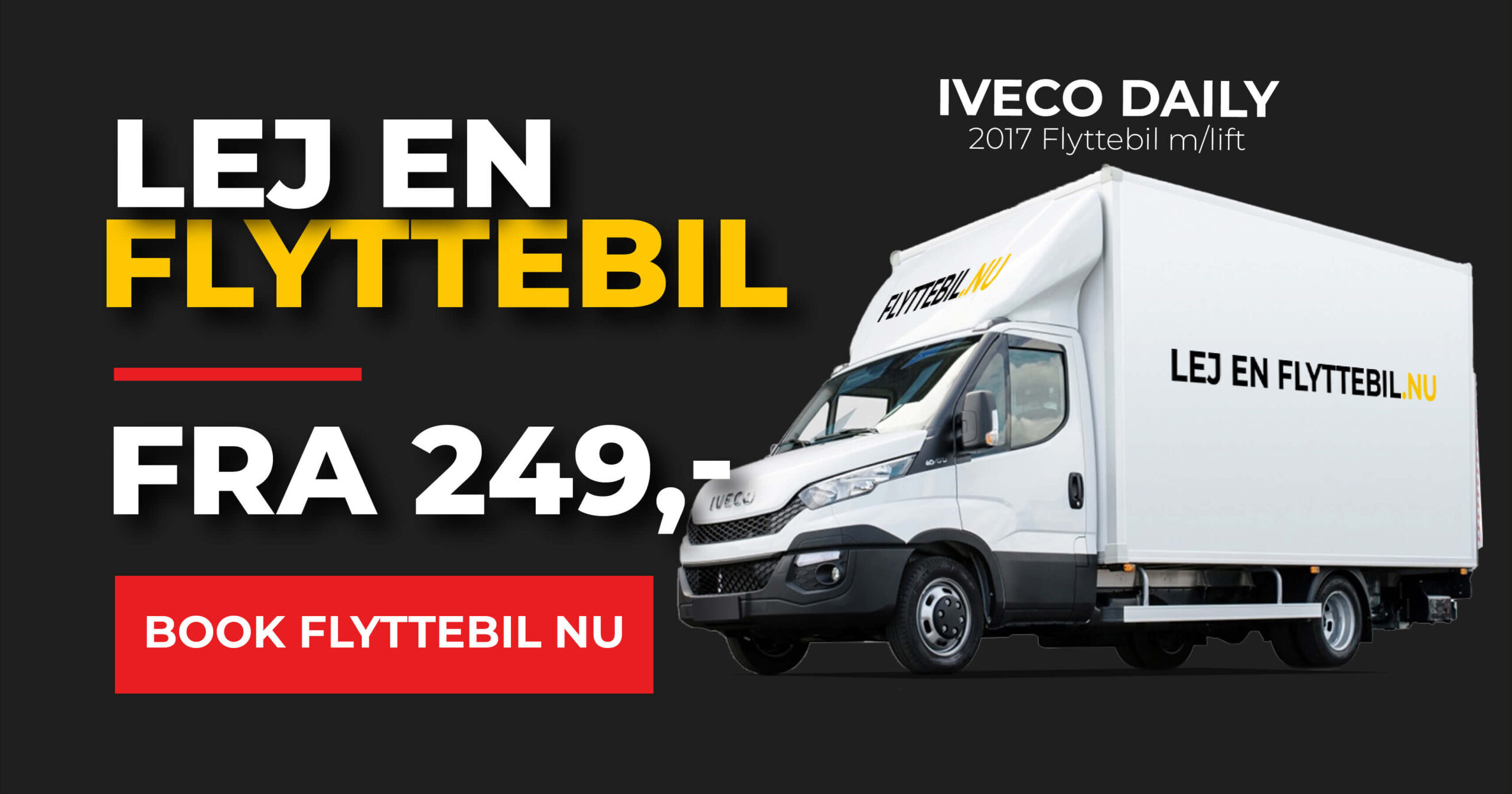 Lej en Flyttebil nemt og hurtigt fra 249,- | www.flyttebil.nu