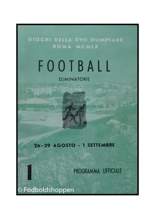 Fodbold program OL 1960 gruppespil - Fodboldshoppen