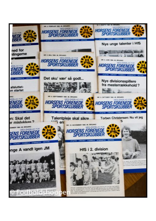 HFS Medlemsblade 1984 hel årgang (11 blade) - Fodboldshoppen