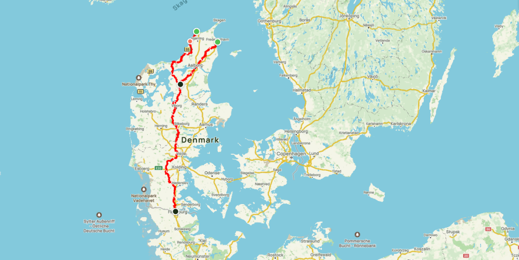 GUIDE Kort over Hærvejen - Frie fodspor