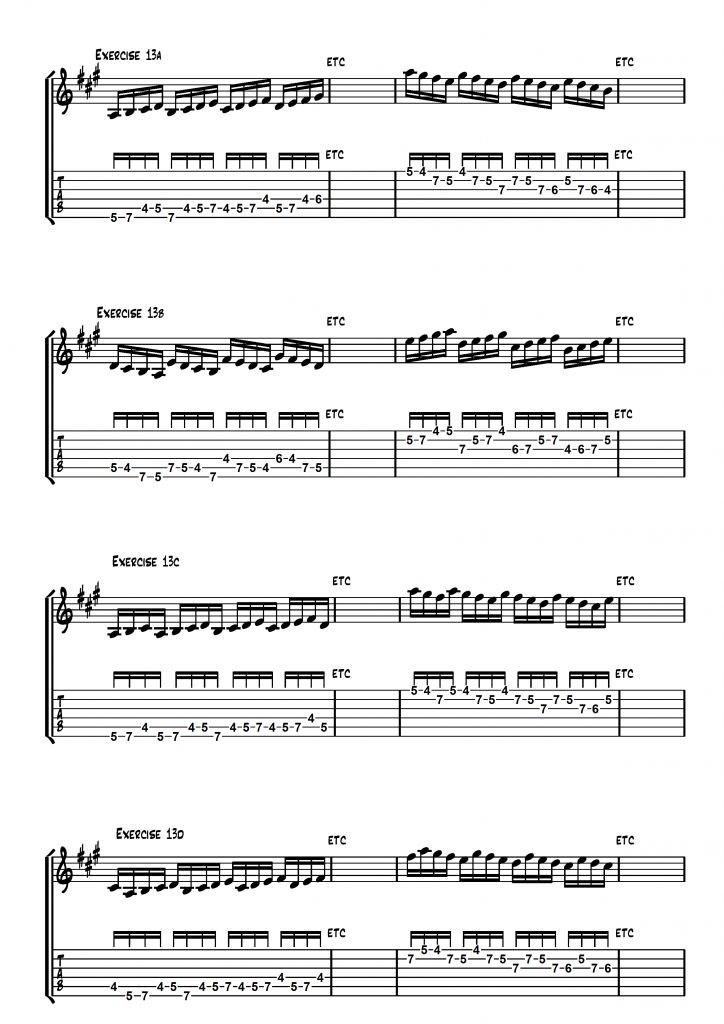 Essential 16th Note Scale Patterns - Fundamental Changes Music Book ...