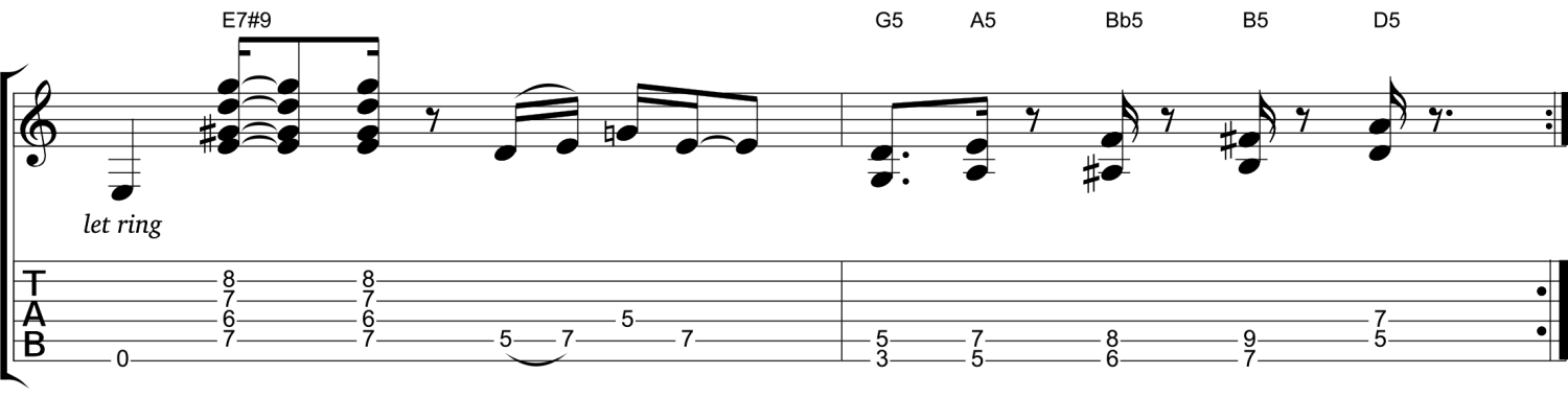Using A Drone Note With Fills - Fundamental Changes Music Book Publishing