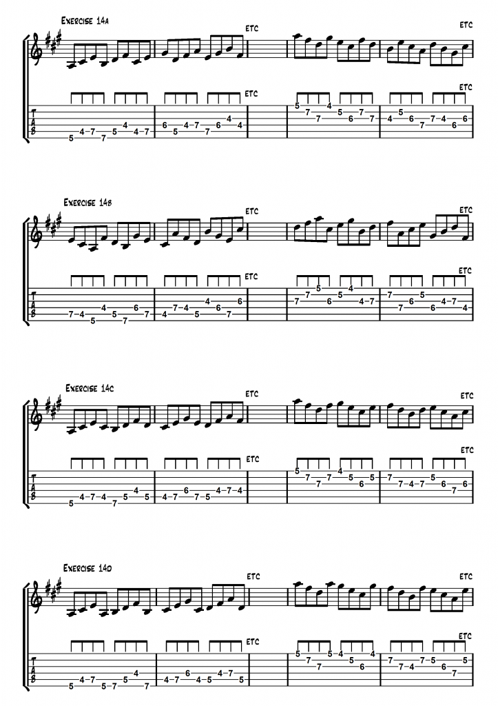 Essential 16th Note Scale Patterns - Fundamental Changes Music Book ...