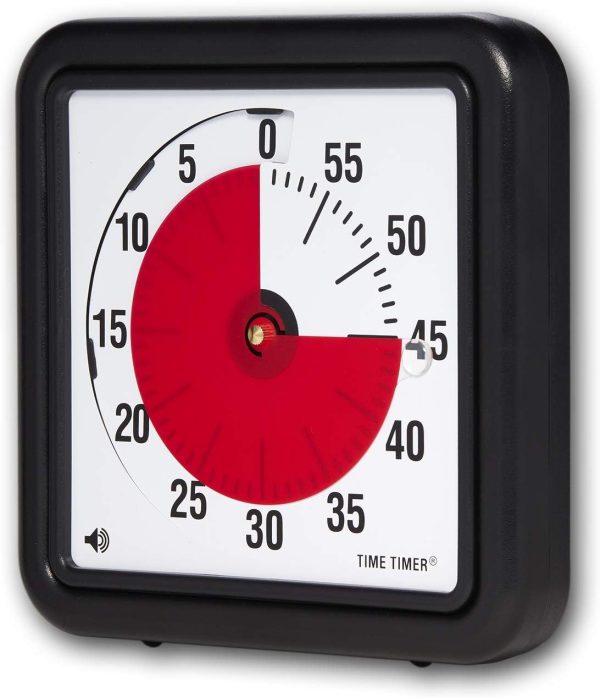Time Timer Medium 18 cm x 18 cm - 60 minuters visuell timer magnetisk ...
