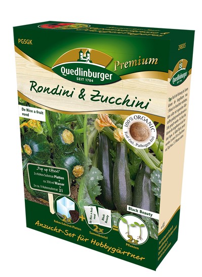 Rondini & Zucchini "De Nice a fruit rond/Black Beauty" - Gärtnerland ...