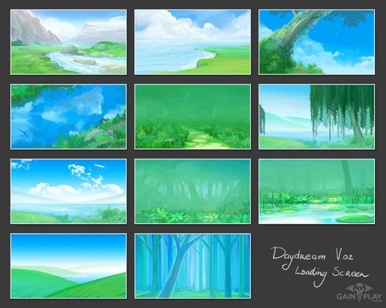 Daydream Loading Screen Concepts - GainPlay Studio