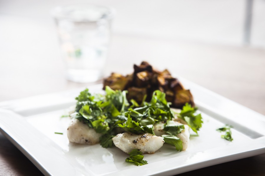 Blue cod with Coriander and Lime - Garlic and Lime