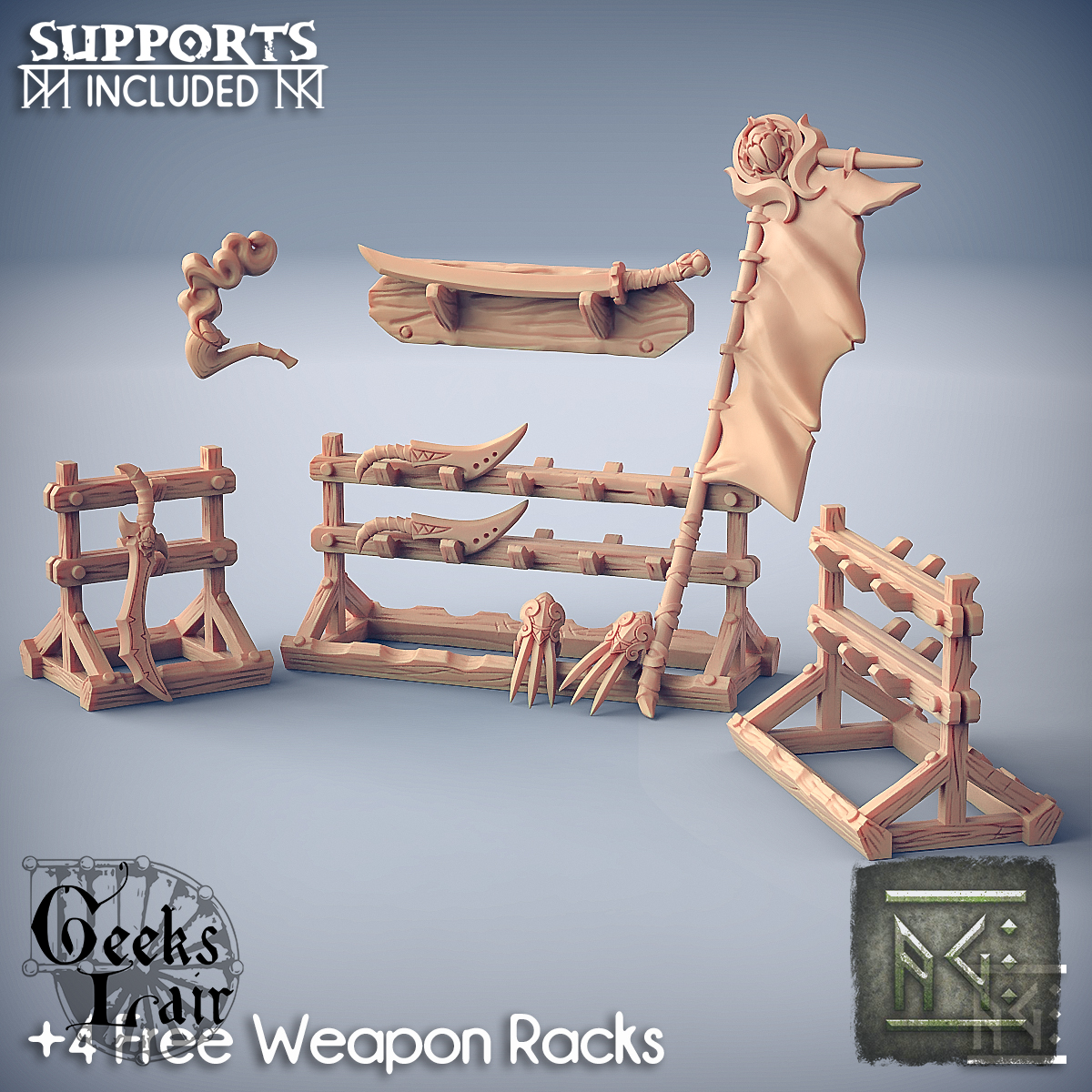 Rakshakin Headhunters - Weapons & Racks - Geeks Lair