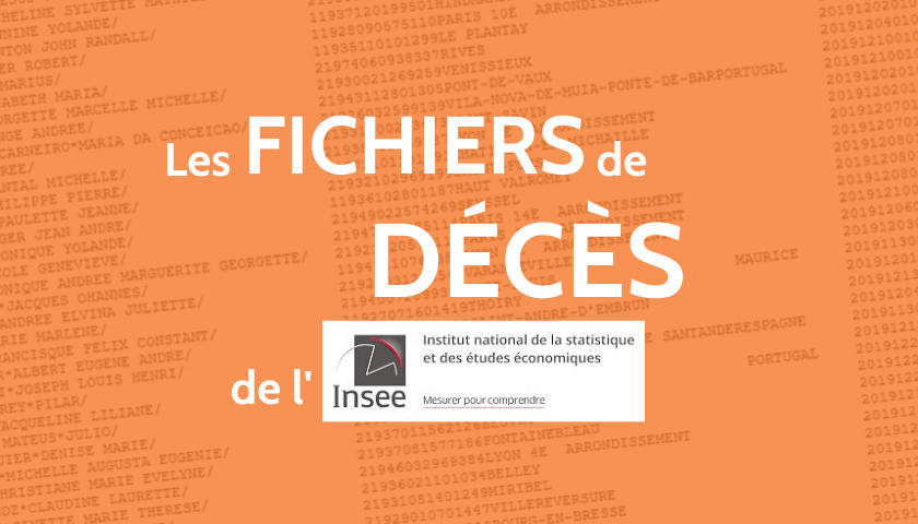 Comment consulter les fichiers des décès publiés par l'INSEE
