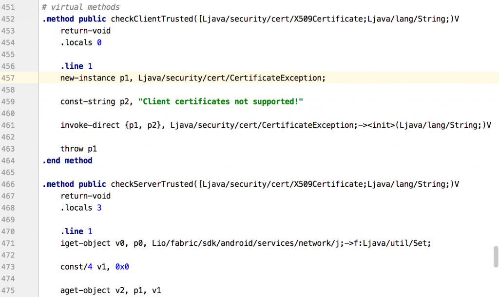 disable certificate pinning in Android apps – A blog about random projects