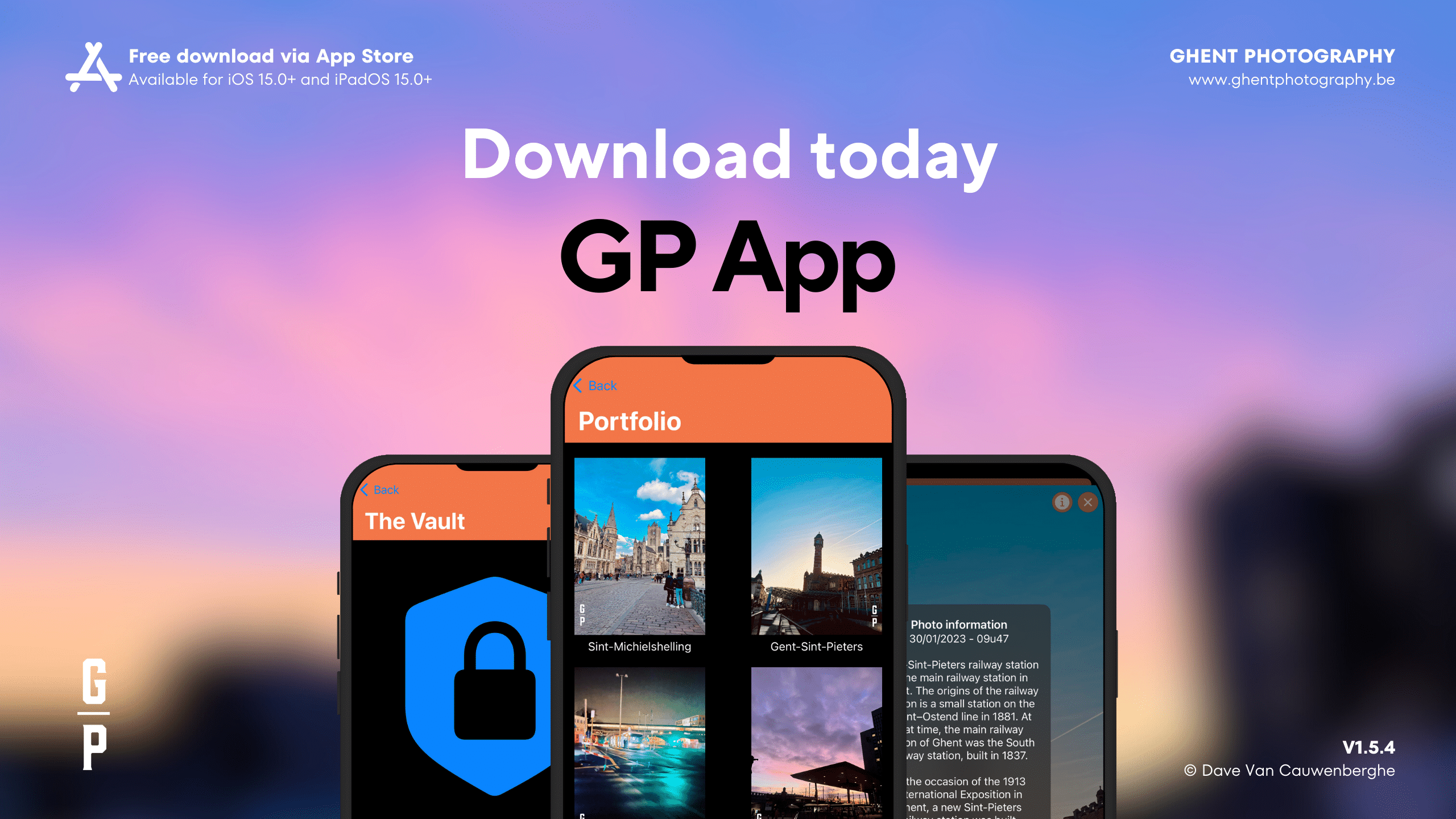 GP App for iOS & iPadOS - ghentphotography.be