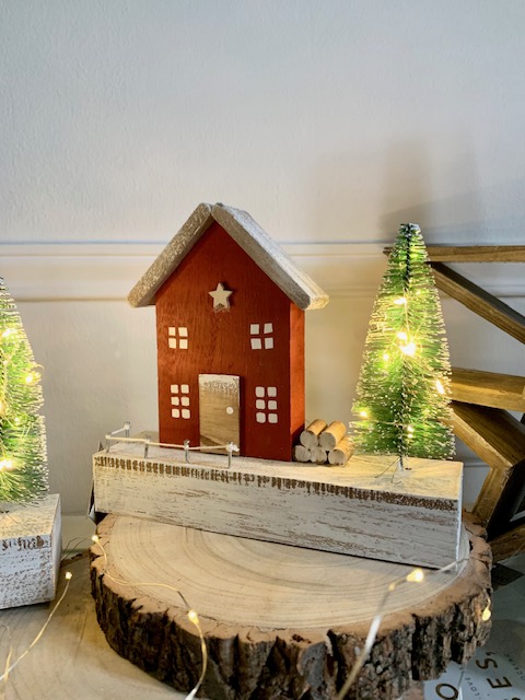 Wooden LED House Scene