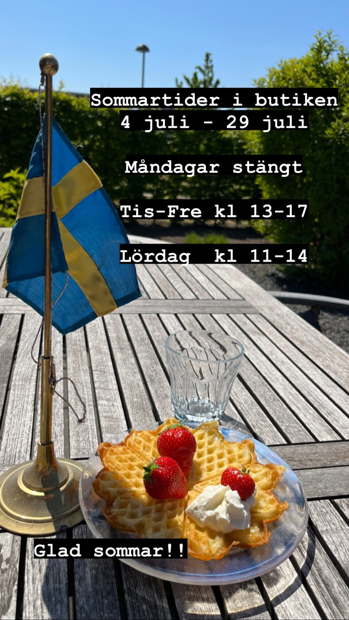 Sommartider i butiken | glasorama.se