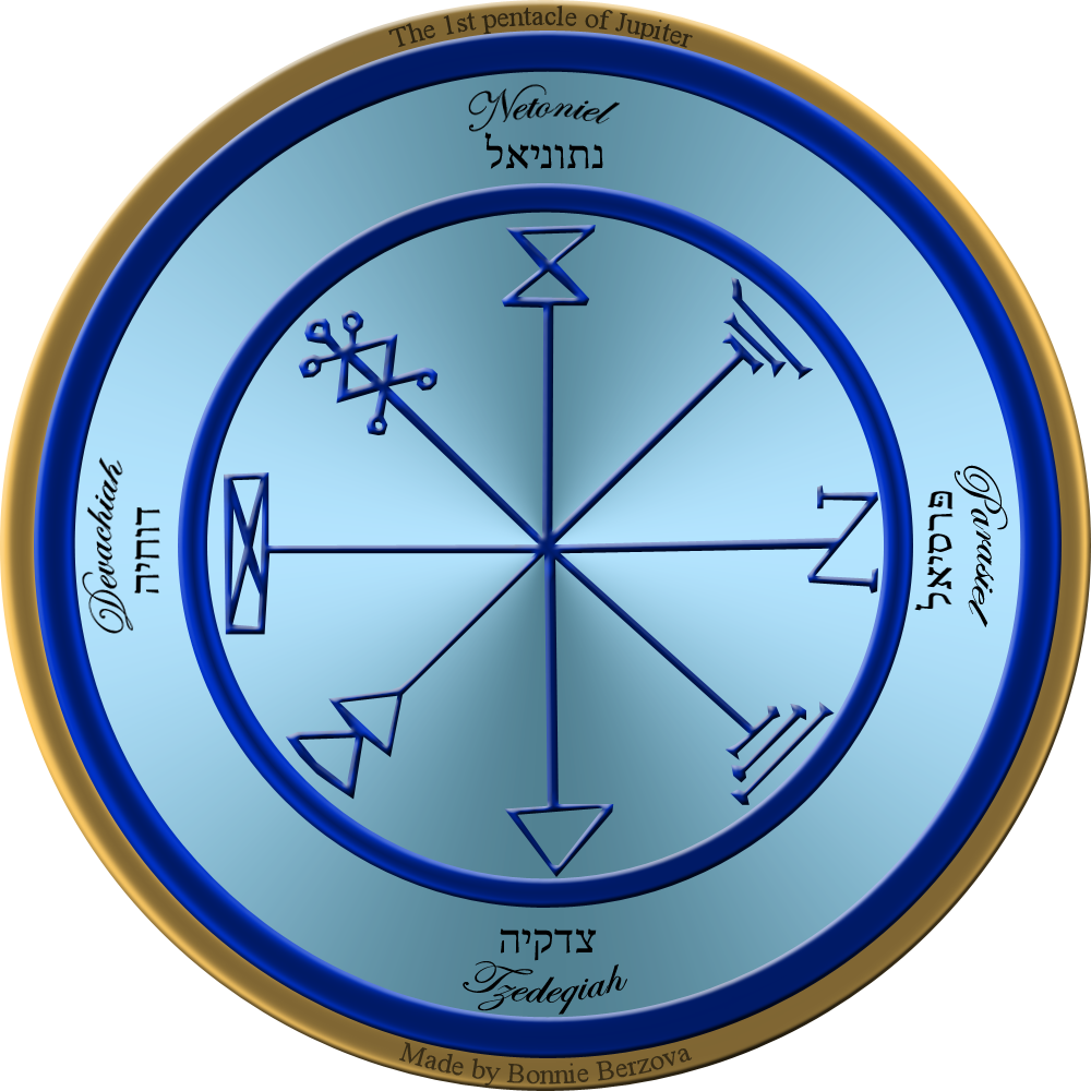 The first pentacle of Jupiter from the Key of Solomon – beginner’s ...